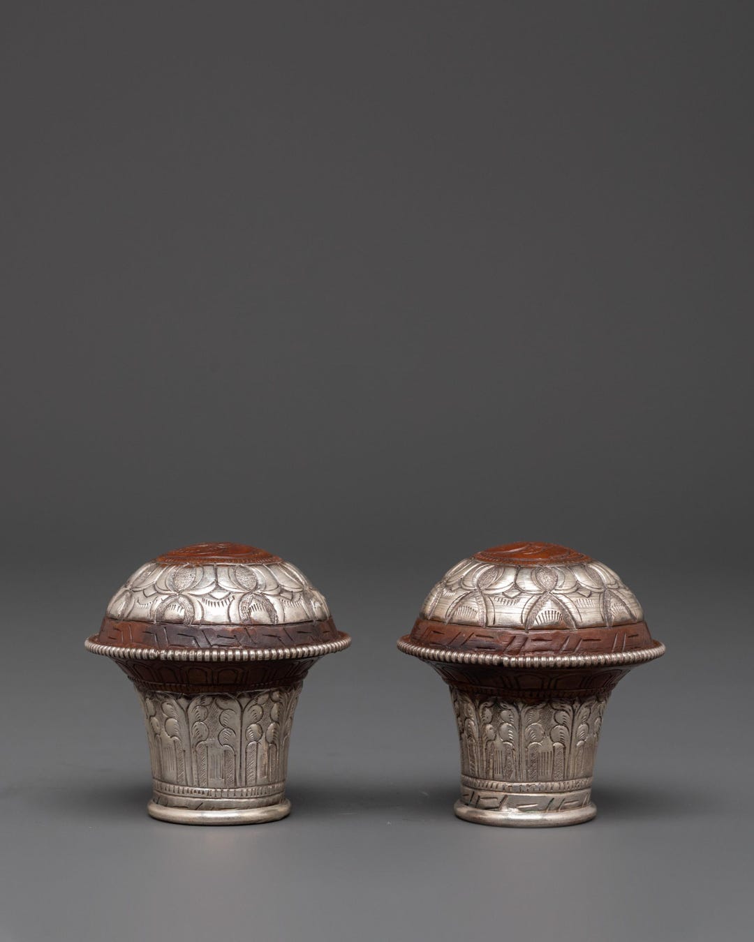 Traditional Brocade Stick Cap | Copper Body With Silver Plated ...