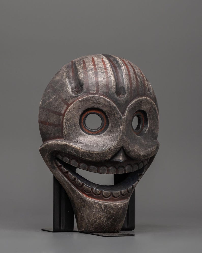 Wood Carved Tribal Mask | A Cultural Craft | Handcrafted Ethnic Decor ...