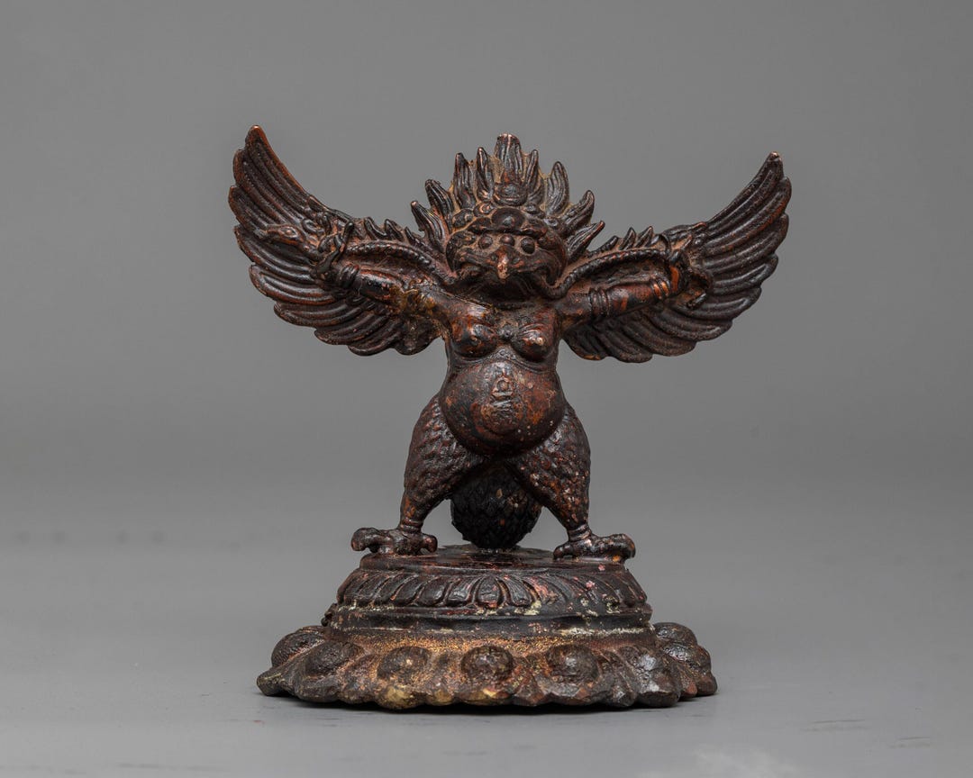 Garuda Antique Figurine | Majestic Guardian of the Skies | Buddhism ...