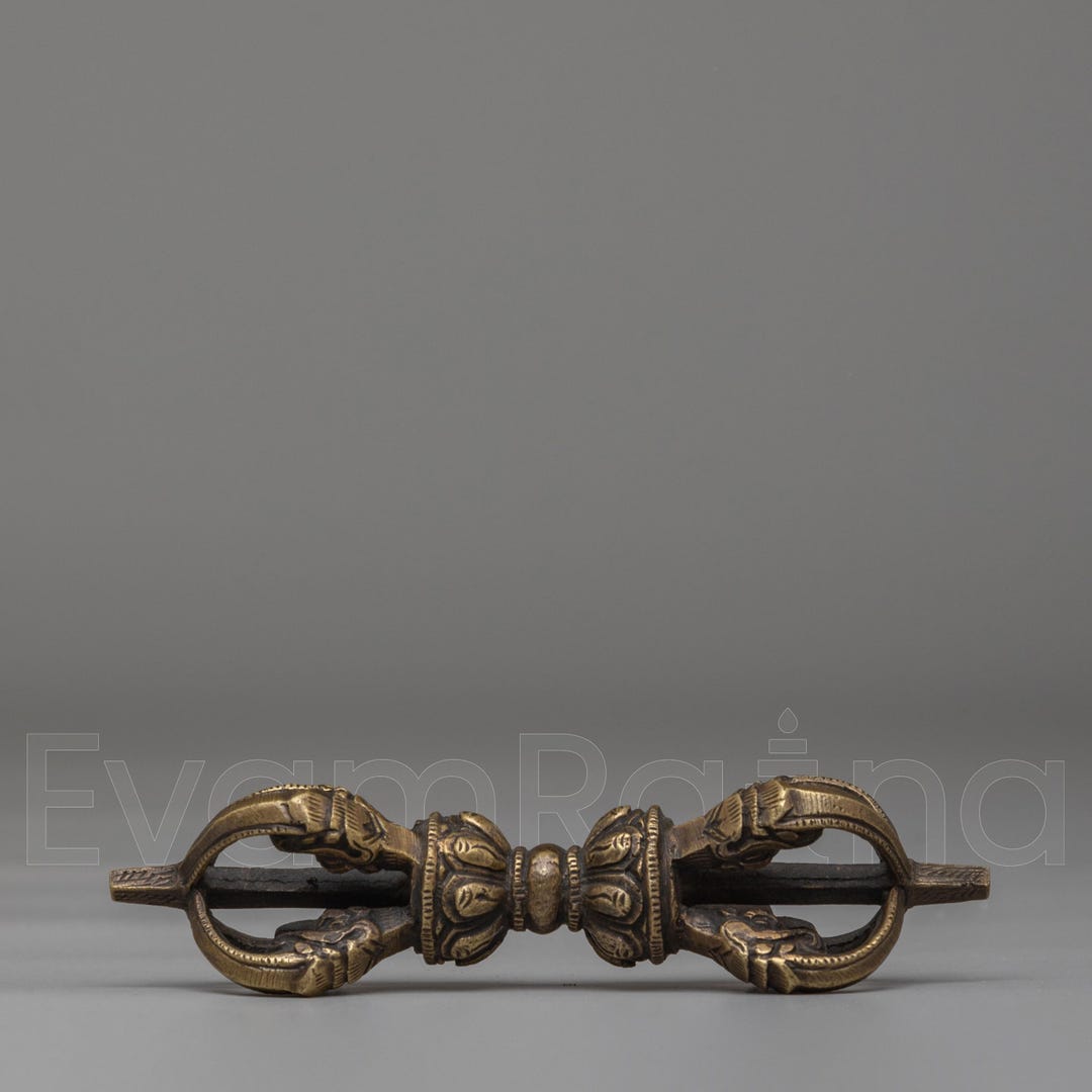 Tibetan Vajra | Brass Ritual Tool | Spiritual Vajra for Protection ...