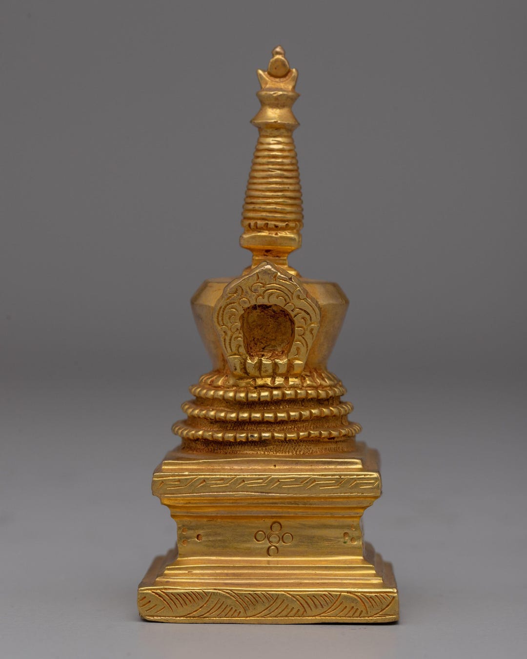Gold-plated Copper Stupa Chaitya | A Symbol of Spiritual Enlightenment ...
