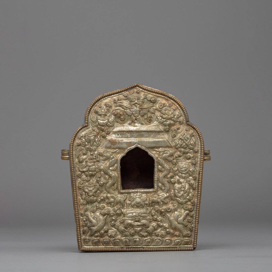 Buddhist Protection Amulet Ghau Box | Sacred Shrine Artifact for ...