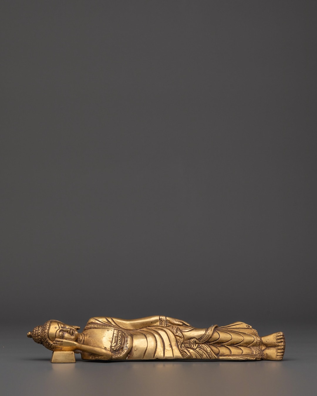 Handmade Sleeping Buddha Statue | Reclining Buddha Art for Meditation ...