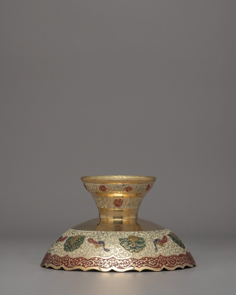Handcrafted Brass Traditional Food Tray | Tibetan Dharma Decor ...