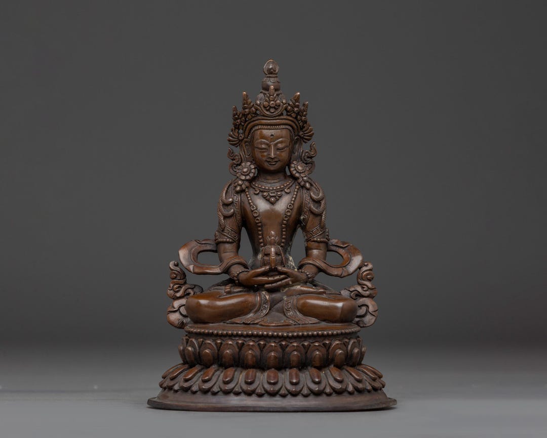 Vajrayana Deity Amitayus Artwork | Symbol of Divine Vitality | Figurine ...