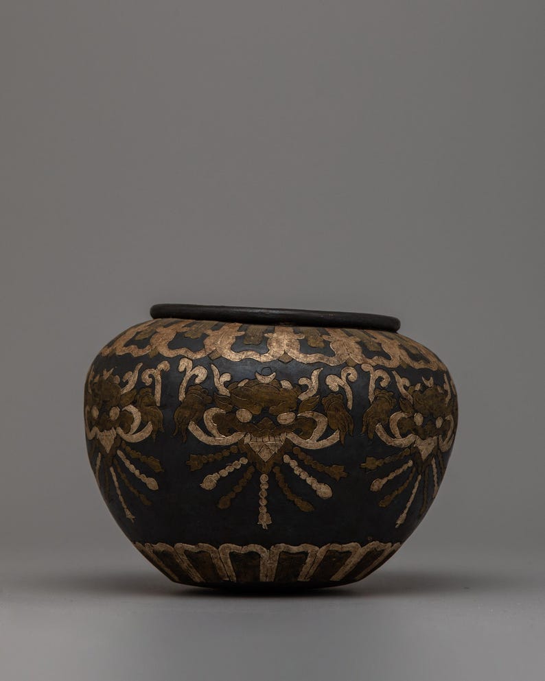 Rice Offering Bowl | Sacred Space Decorative Vessel for Ritual and ...