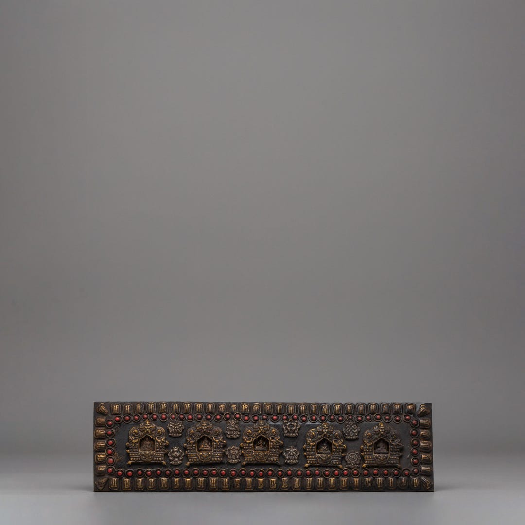 Handcrafted Tibetan Book Cover | Buddhist Ritual and Sacred Text Decor ...