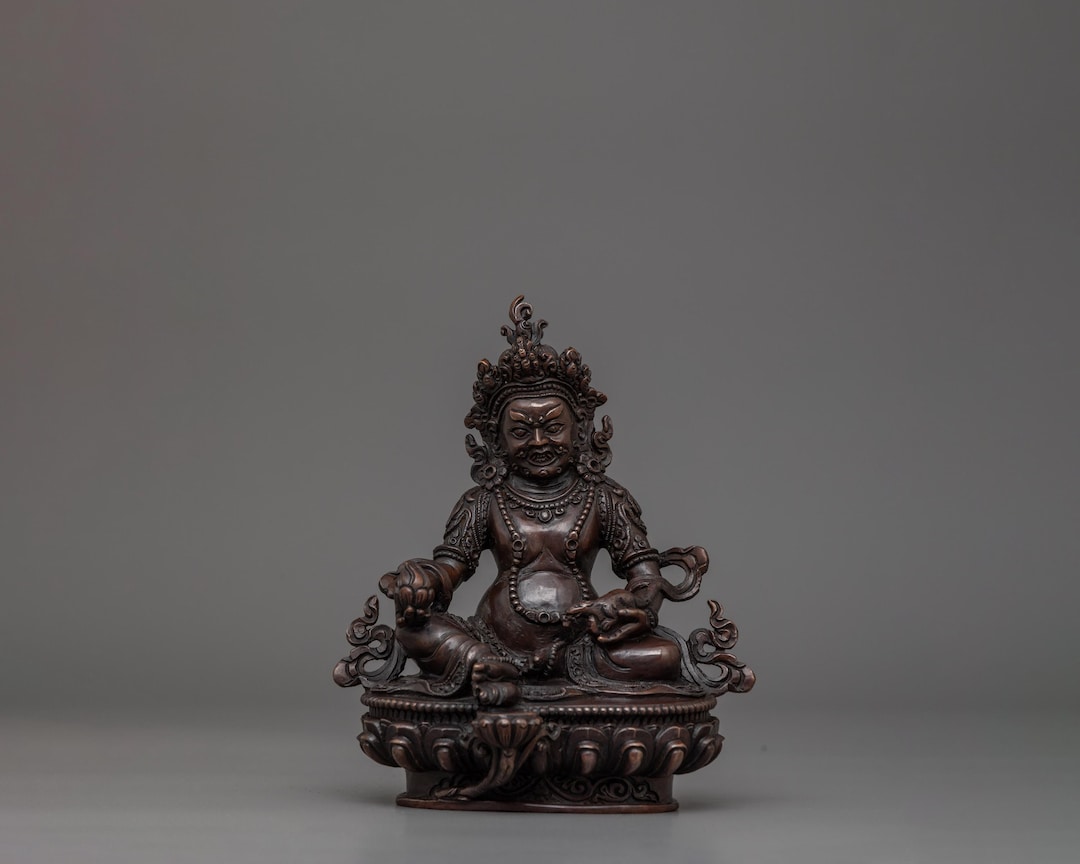 Handcrafted Dharma Protector Dzambhala Statue | A Powerful Deity for ...