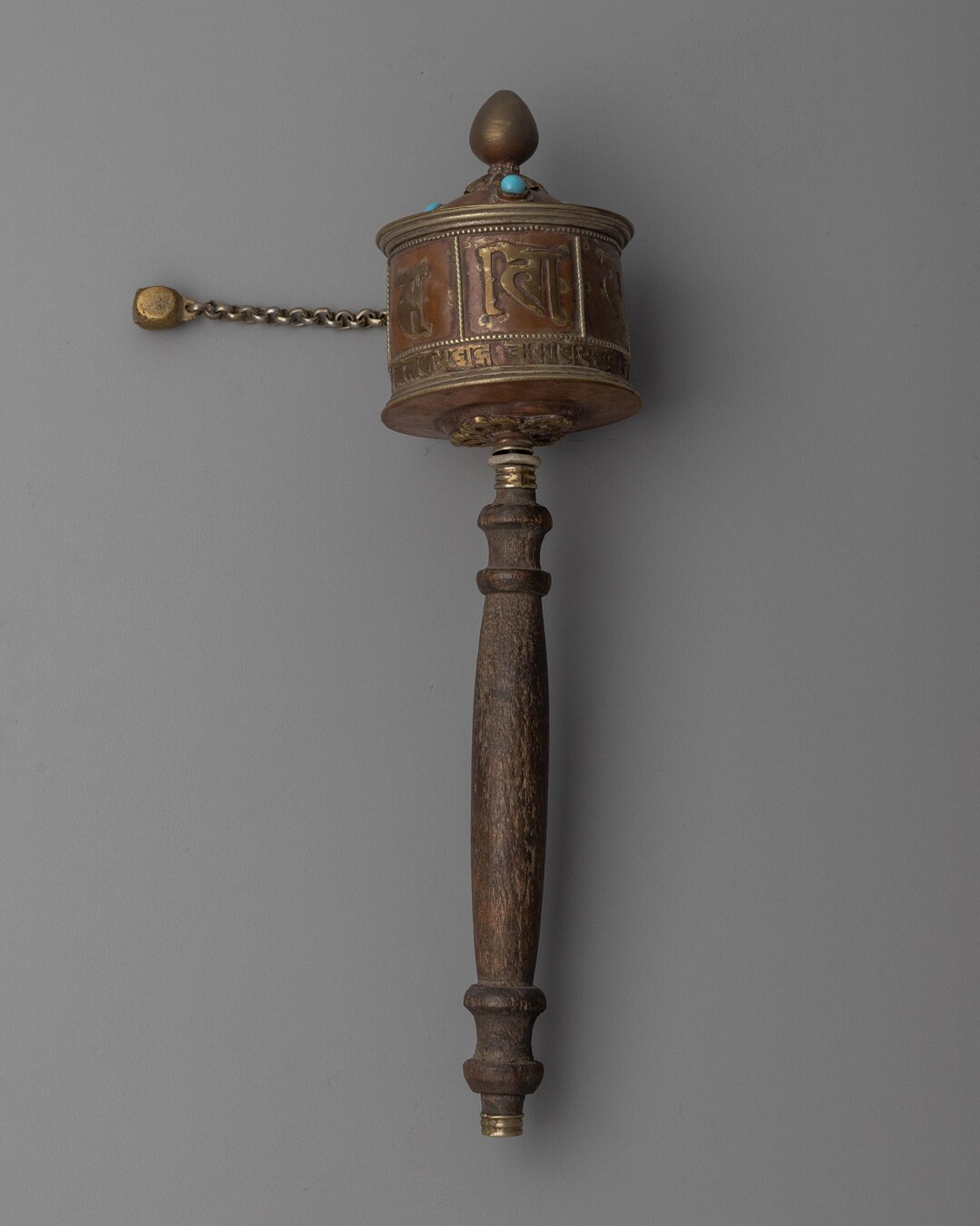 Wooden Handle Prayer Wheel | Tibetan Mantra Spinner for Meditation ...