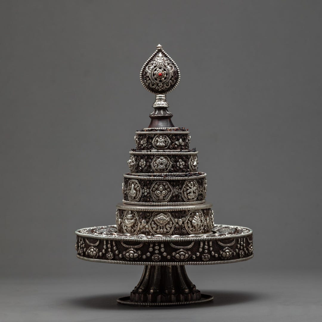 Handcrafted Newari Puja Mandala Set | Traditional Buddhist Ritual Items ...