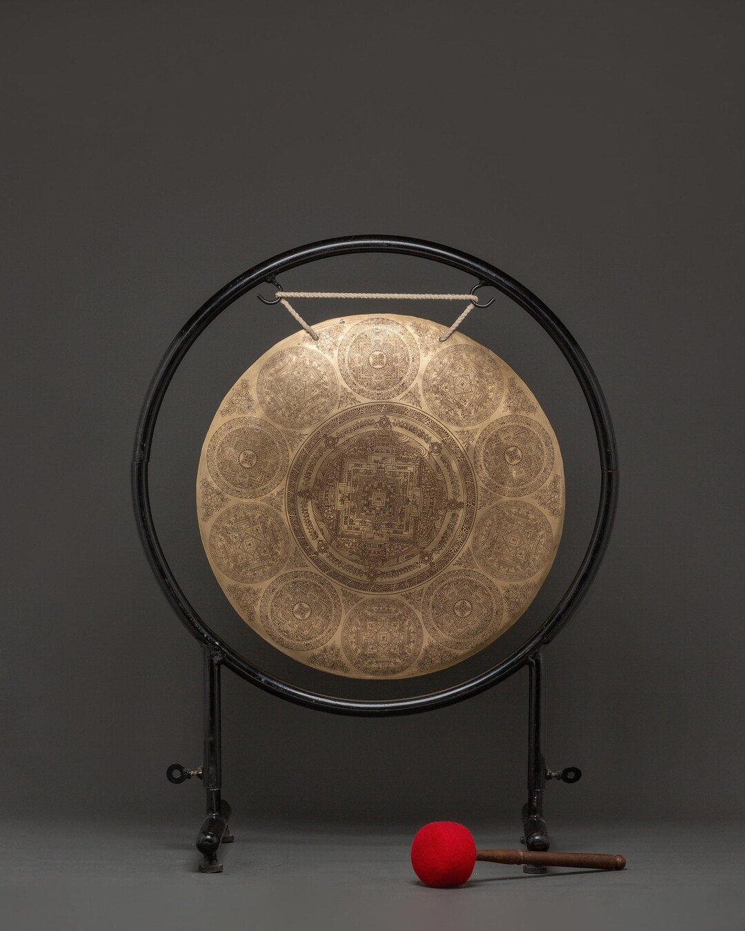 Handcrafted Brass Gong With Wooden Stick | Meditation Sound Healing ...