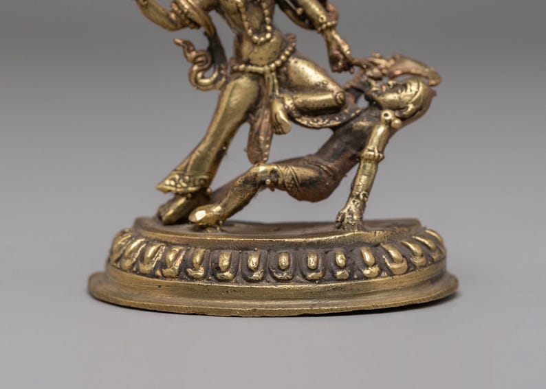 Handmade Copper Body Bhimsen Statue | Handcrafted Copper and Brass ...