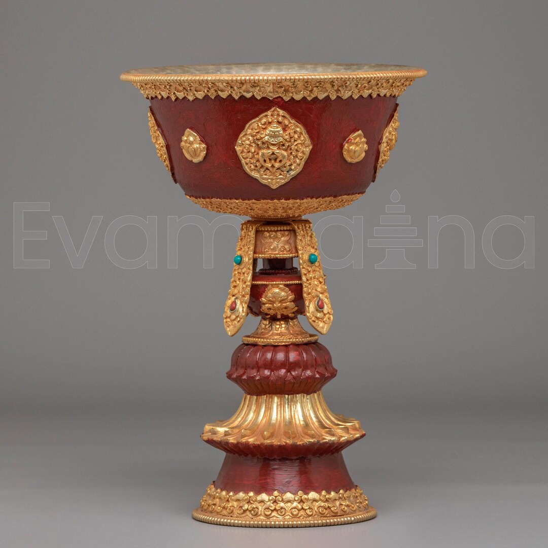 Tibetan Butter Lamp for Rituals | Handcrafted Sacred Offering Lamps ...