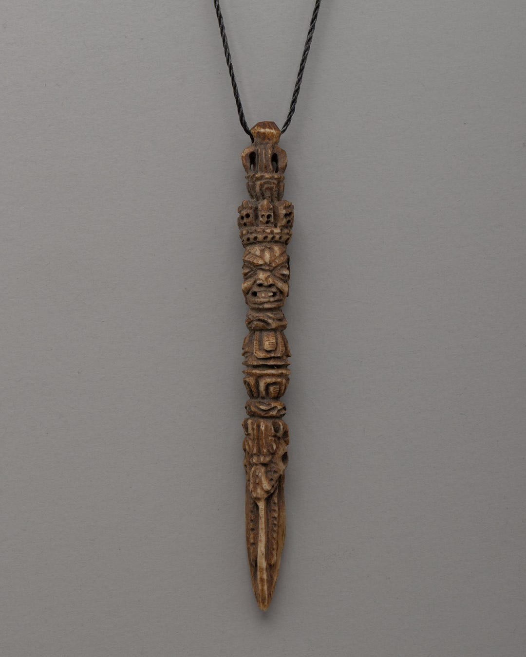 Buffalo Bone Hand-carved Phurba Locket | Sacred Protection Pendant ...