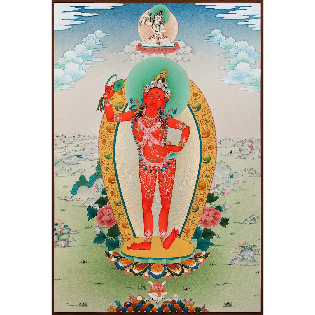 Yumka Dechen Gyalmo Thangka Print: Buddhist Dakini Art - Etsy