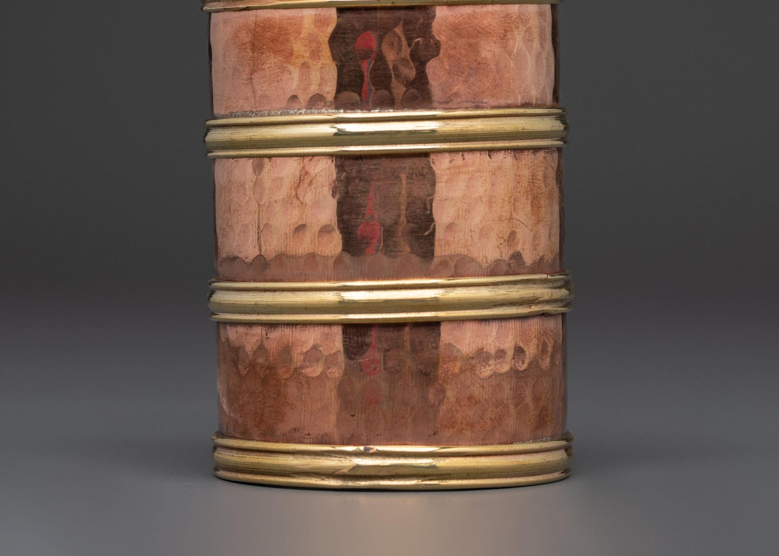 Handcrafted Ceremonial Rice Pot | Copper Body With White Metal Accents ...