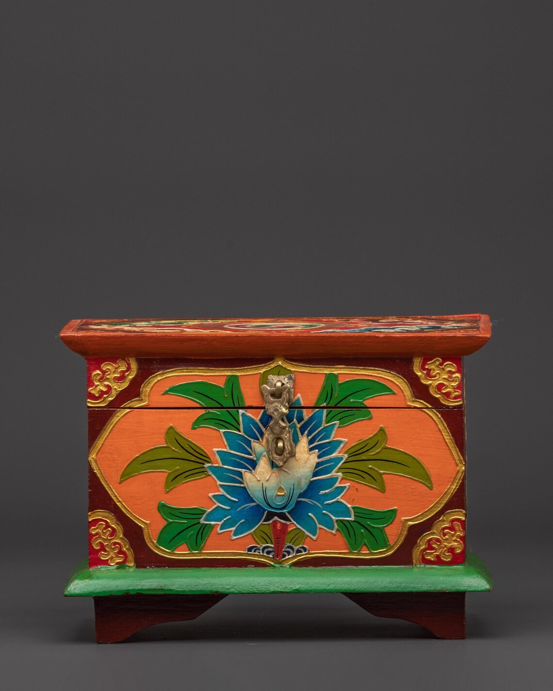 Tibetan Storage Box | Traditional Wooden Keepsake & Jewelry Box ...