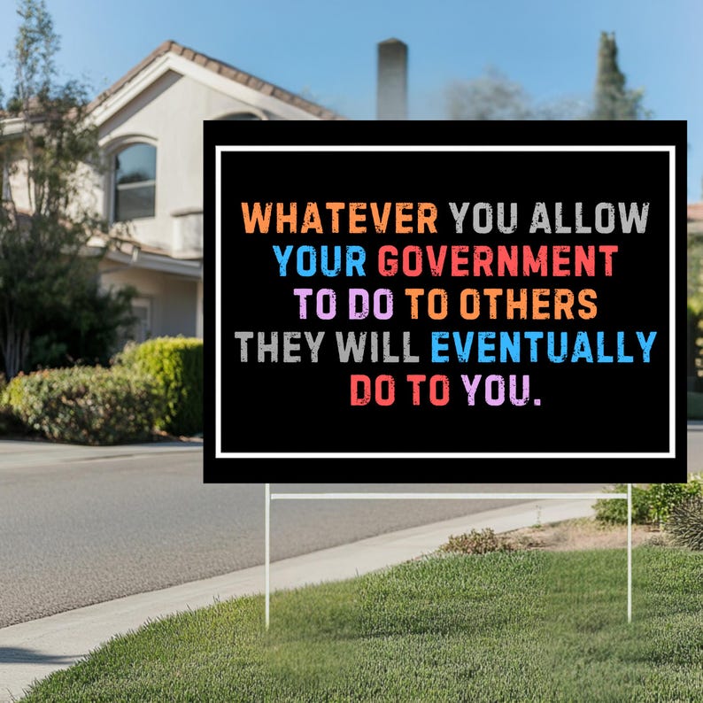 Abolish ICE Yard Sign, Keep the Immigrants, Deport the Racists Lawn ...