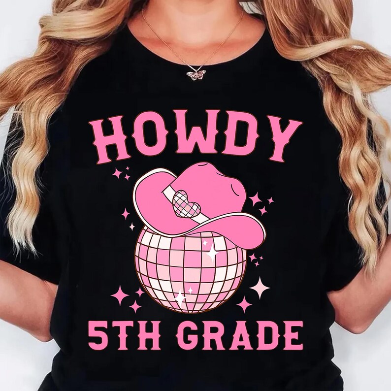 Howdy 5th Grade Western PNG, Fifth Grade Cowgirl Cowboy Back to School ...