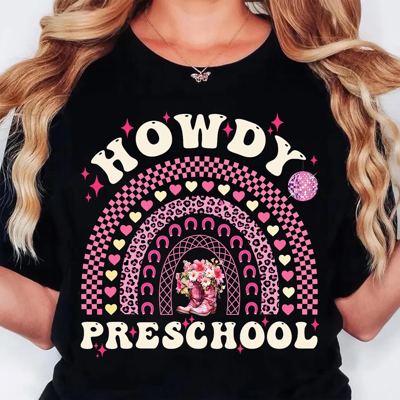 Howdy Preschool Western PNG Bundle | Cowgirl Cowboy Prek Teacher Retro ...