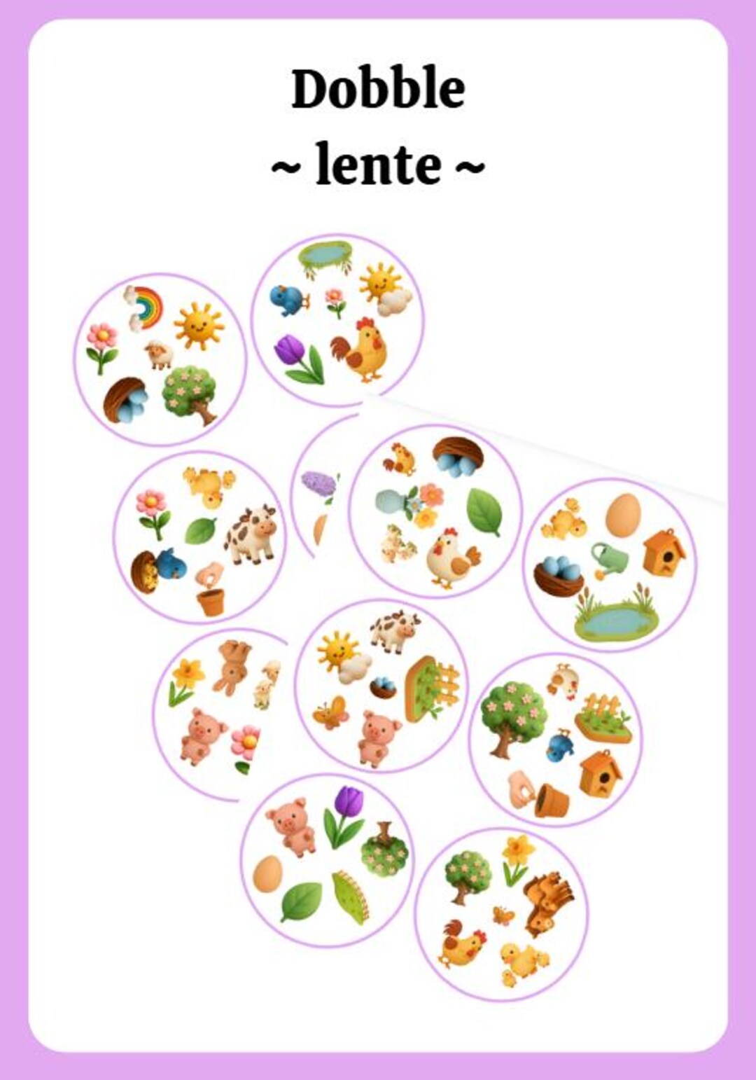 Dobble ~ Spring - Etsy UK