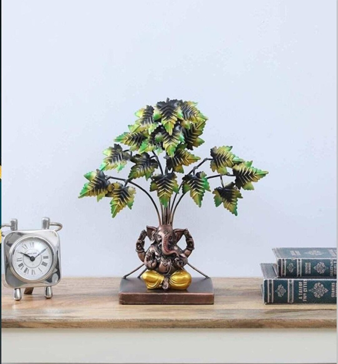 Ganesha Tree of Life Statue: Metal Hindu God Idol Showpiece - Etsy