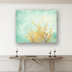 Large Canvas Tree Print - Photography Nature, Mint Nursery Decor ...