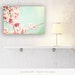 Shabby Chic Wall Art Canvas - Pastel Artwork, Mint Pink Wall Decor ...