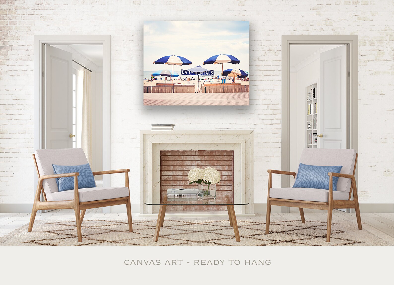 Large Beach Wall Art Canvas Coastal Prints Beach House - Etsy