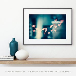 Above Bed Art Heart Print - Love Decor, Large Abstract Art, Master ...