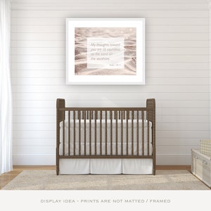 Beach Bible Verse Art - Coastal Scripture Art Print - Seashore Nursery ...