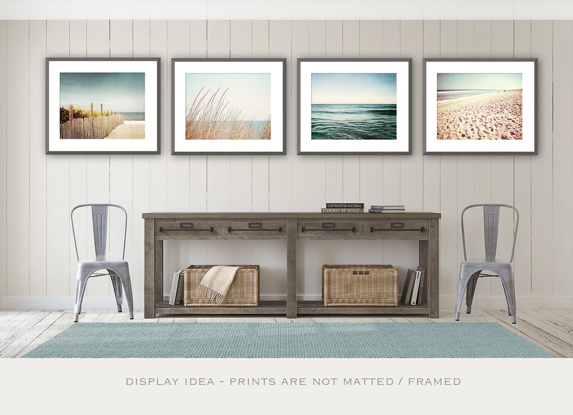 Photography Beach Set blue beige brown ocean sea landscape | Etsy