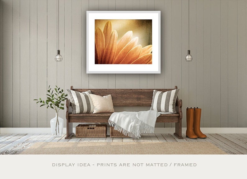 Burnt Orange Wall Art, Modern Rustic Decor, Rust Art Print, Home Decor ...