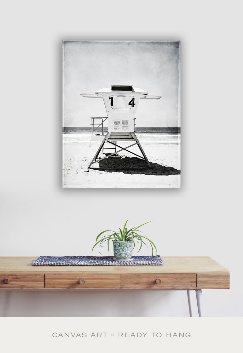 Lifeguard Tower Print Beach Canvas Wall Art San Diego - Etsy