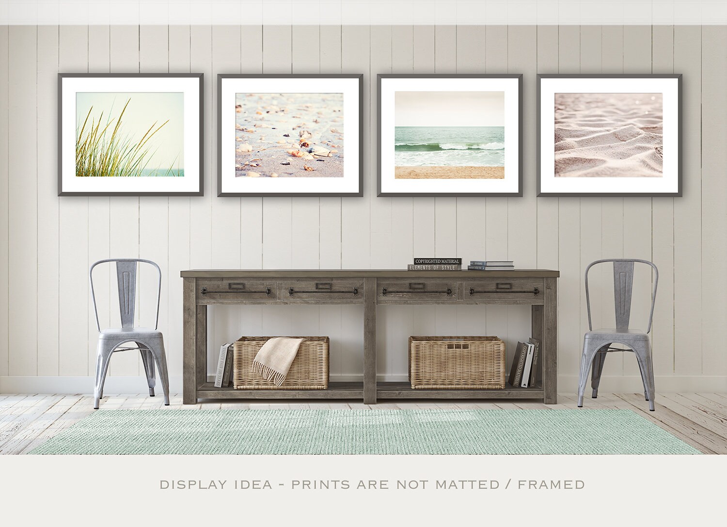 Beach Photography Set Four 11x14 8x10 Photographs 4 neutral | Etsy