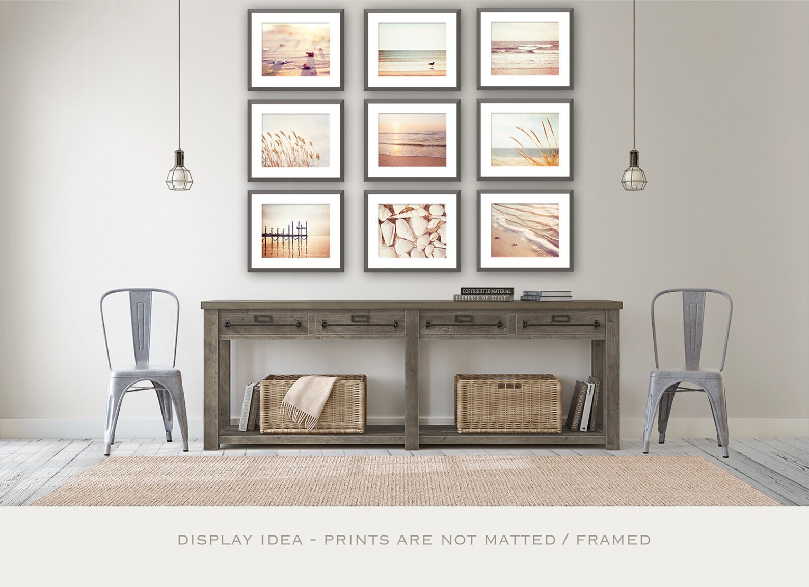 Beach Prints Seaside Prints Coastal Gallery Wall Art Neutral | Etsy