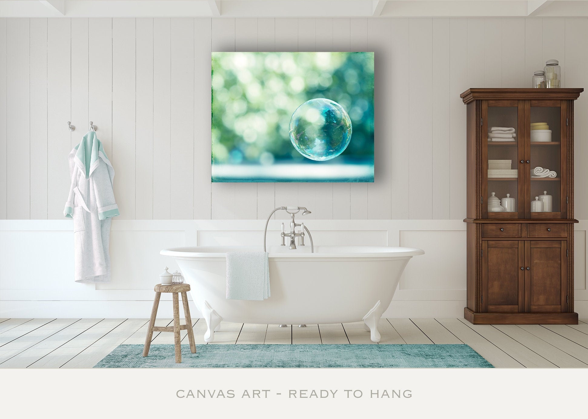 Bubbles Art Print Bath Wall Decor Canvas Prints Laundry | Etsy