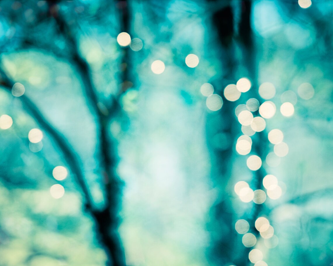 Teal Abstract Bokeh Photography Set Aqua Blue Turquoise - Etsy