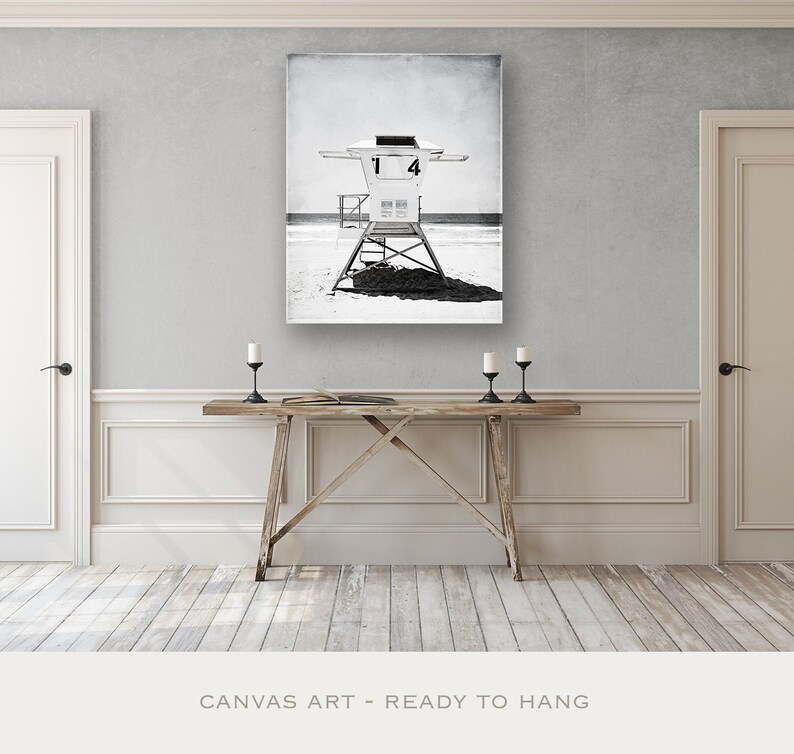 Lifeguard Tower Print Beach Canvas Wall Art San Diego - Etsy
