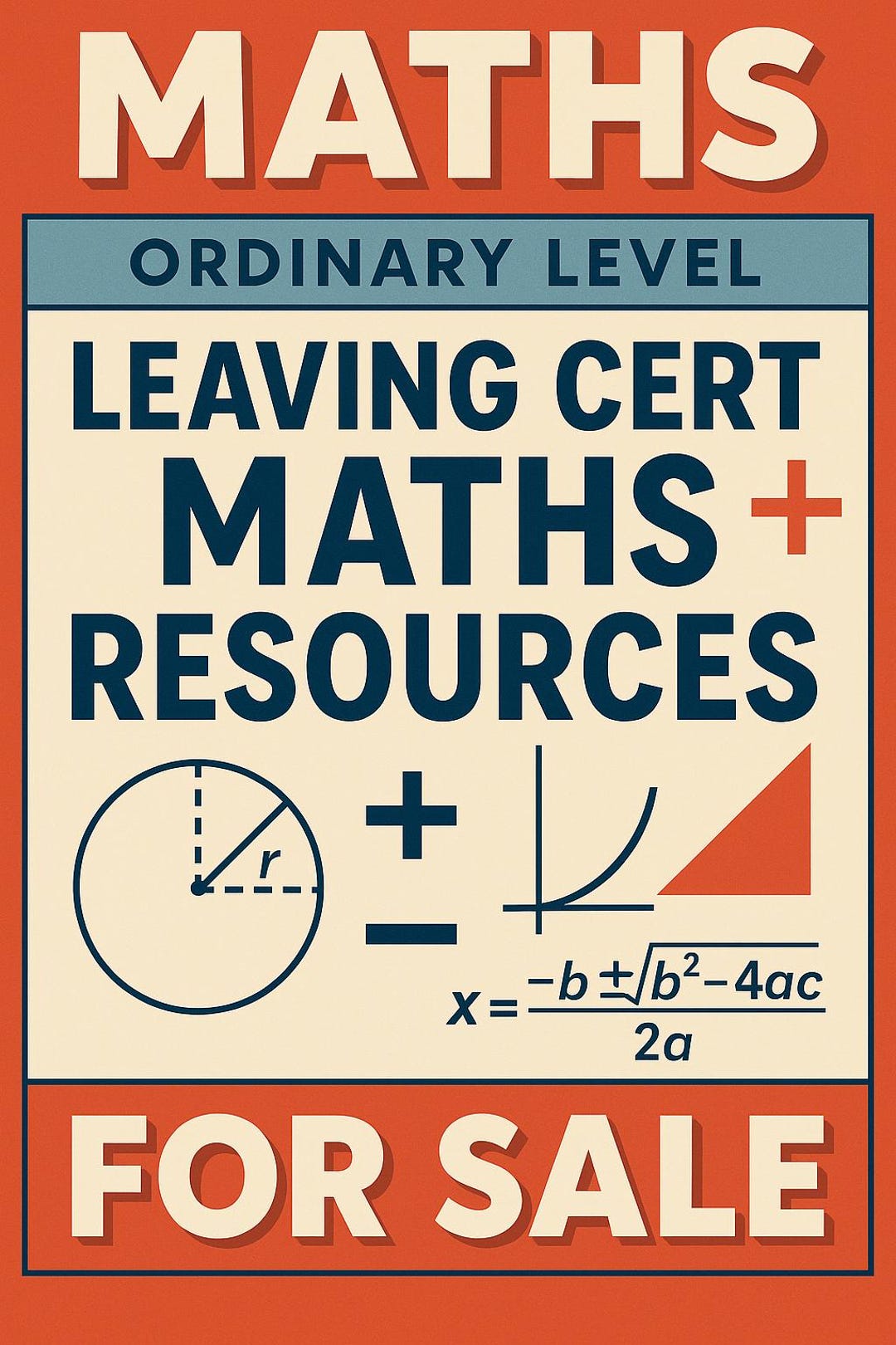 Leaving Cert Ordinary Level Maths Notes - Etsy
