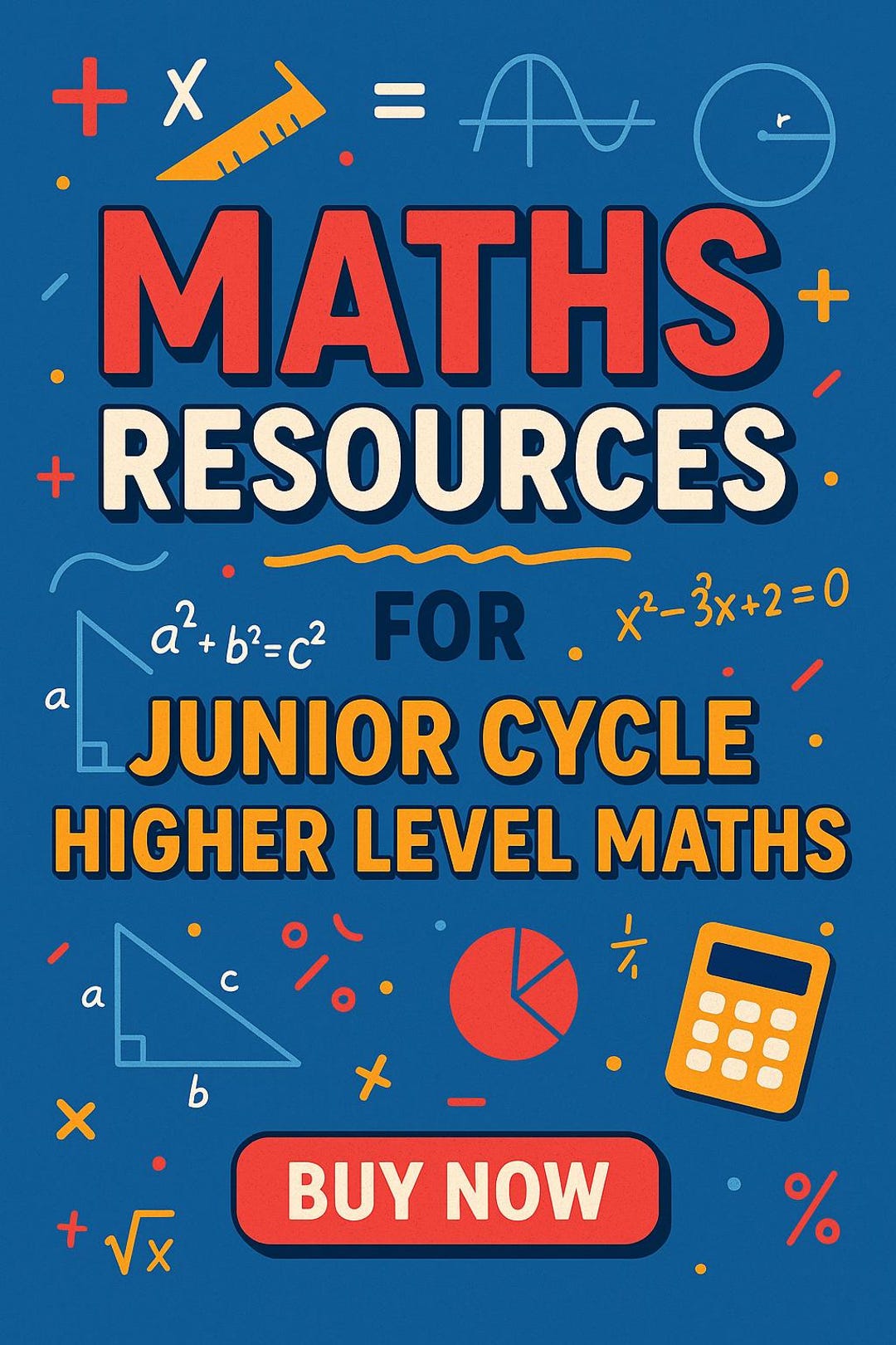 Junior Cert Higher Level Sample Maths Notes - Etsy