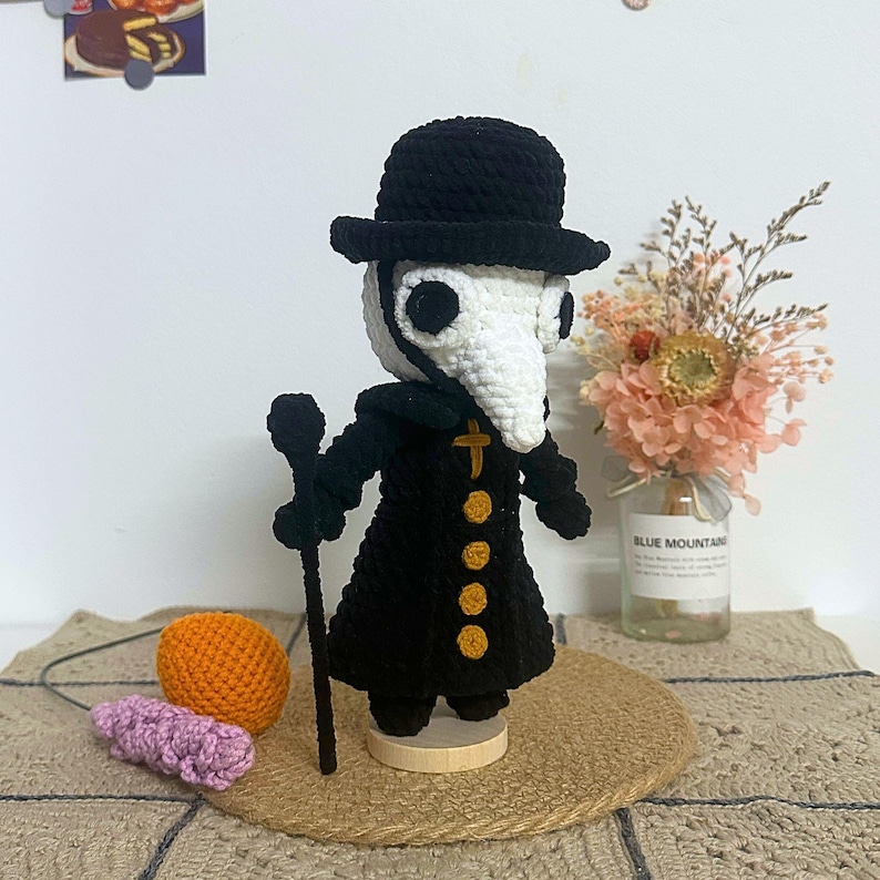 Plague Doctor Crochet Pattern PDF – Gothic Elegance & Handmade Mystery ...