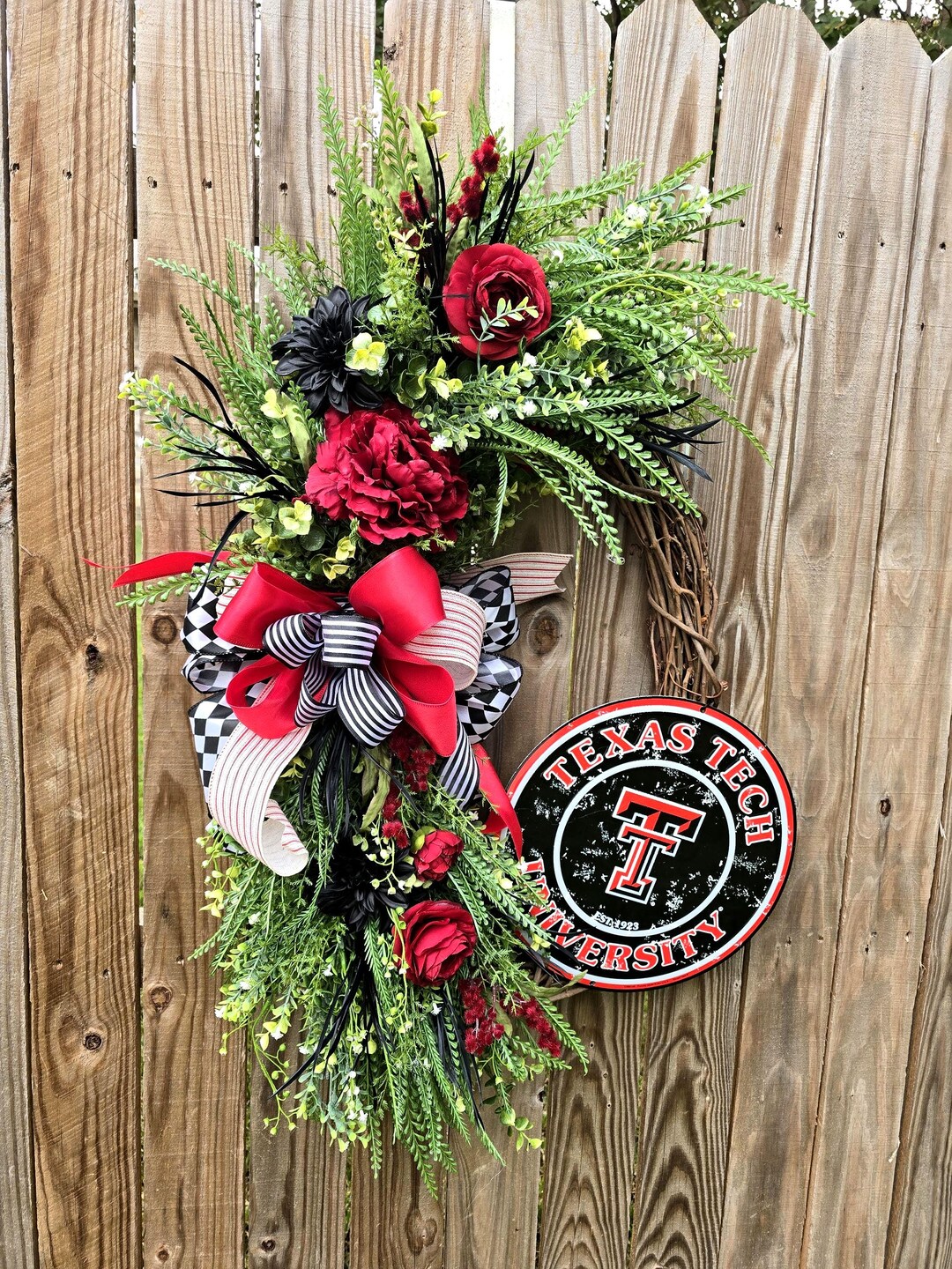 Texas Tech Red Raider Wreath - Etsy