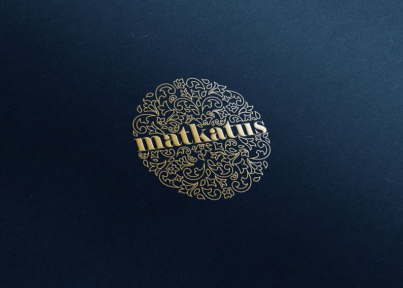 Circular Ornate and Intricate Logo Design. Filigree Design - Etsy