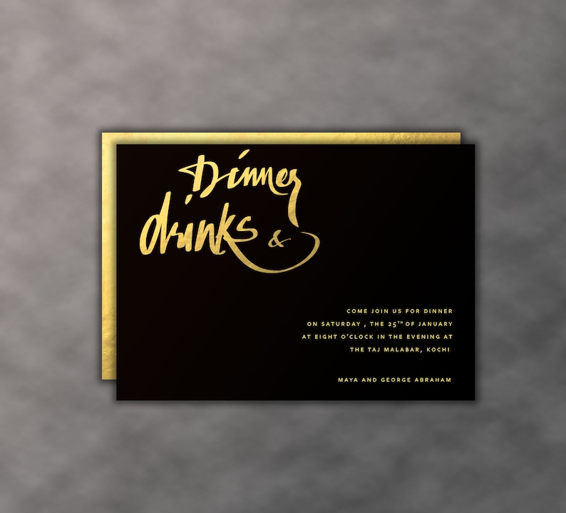Dinner and Drinks Invitation | Invitation Design | Corporate Events ...