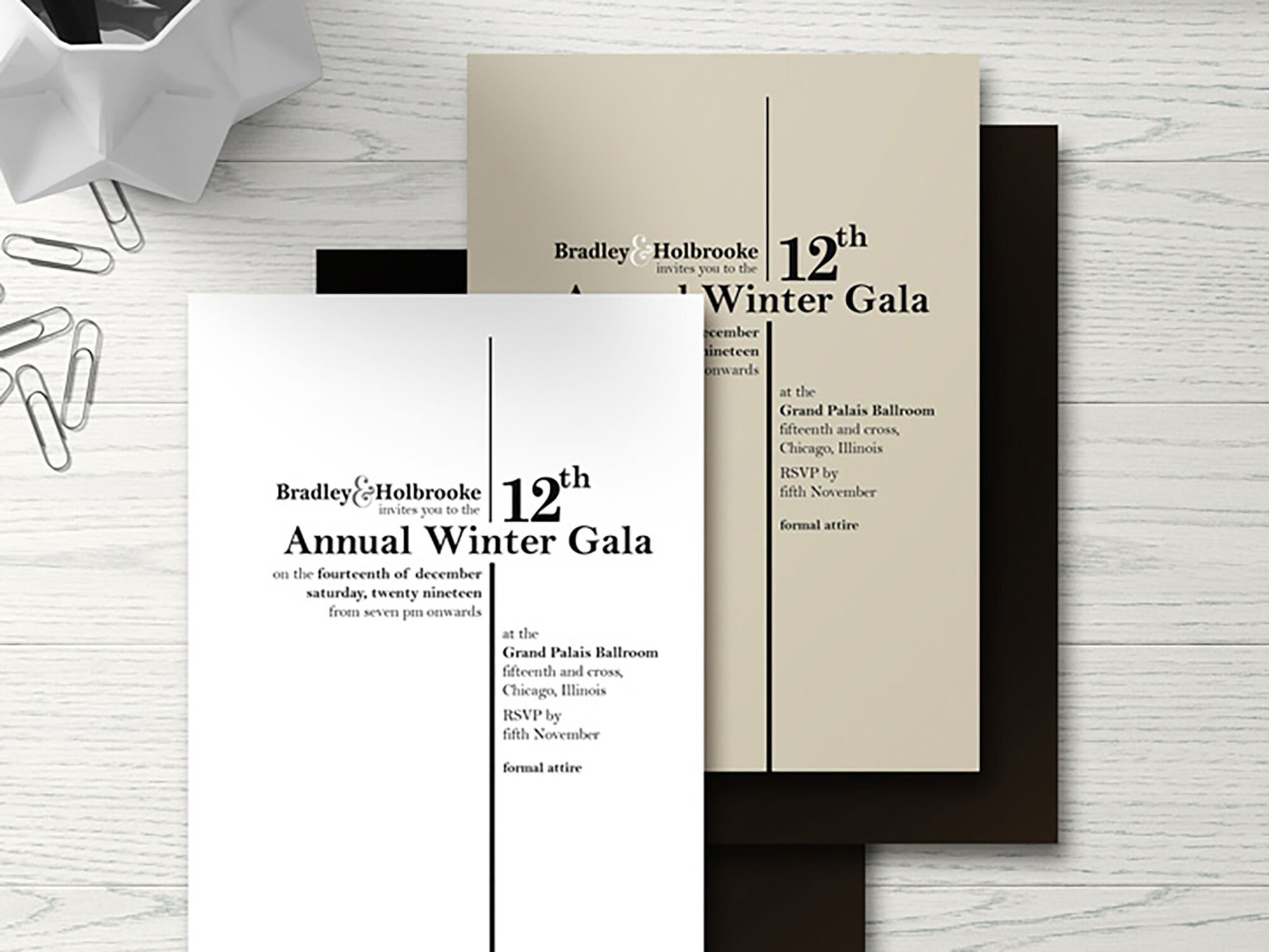 Corporate Event Invites | Winter Gala Invitation | Corporate ...
