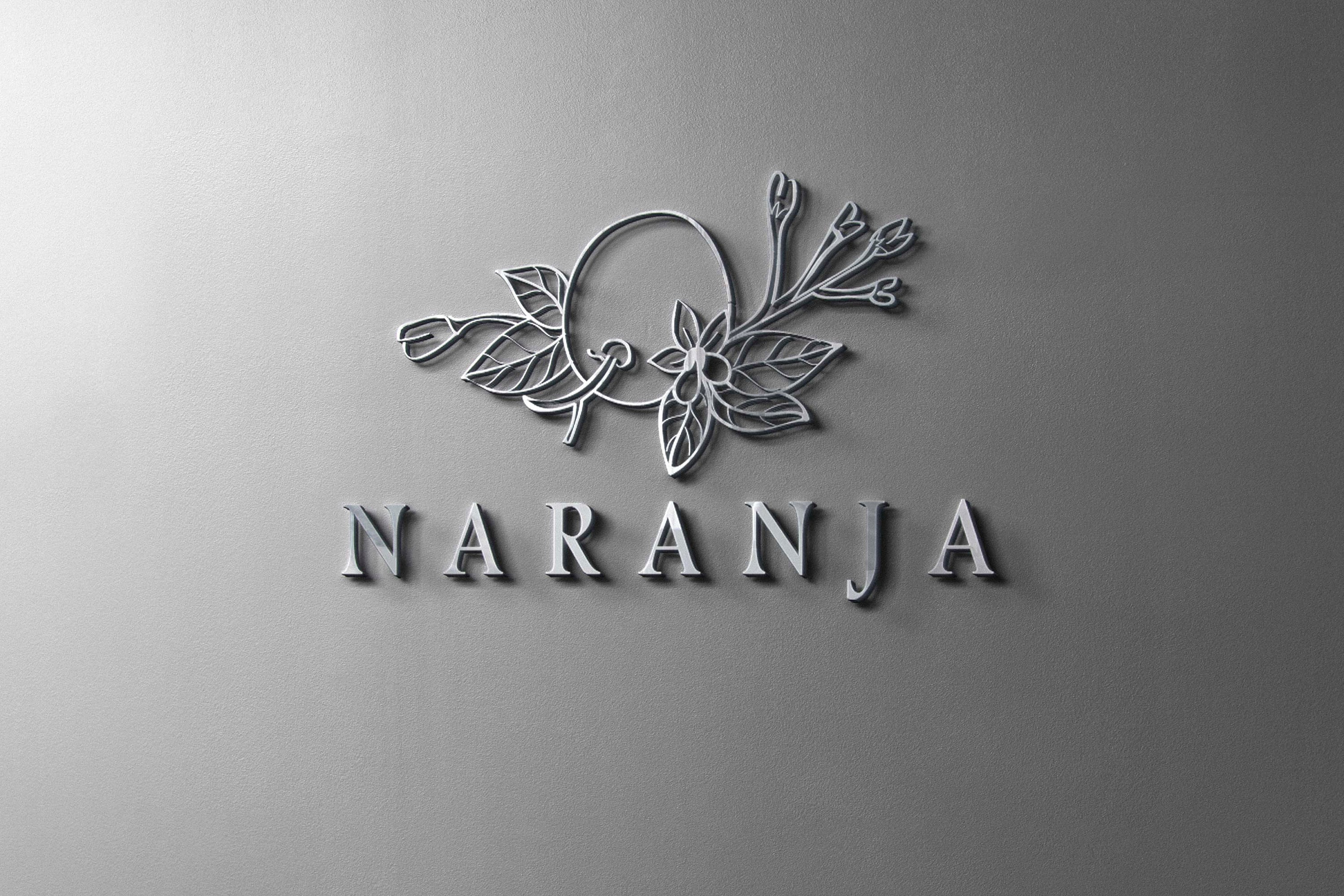 Orange Blossom Logo Small Foliage Logo Custom Logo Design | Etsy