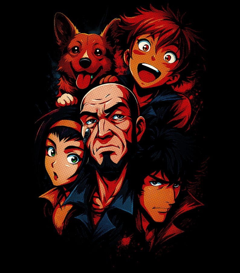 130+ Exclusive Halftone Anime Design Bundle PNG for DTF DTG Printing ...