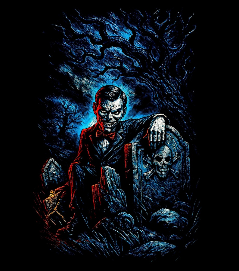 140+ Halftone Horror Designs Bundle for DTF DTG Halftone Halloween T ...
