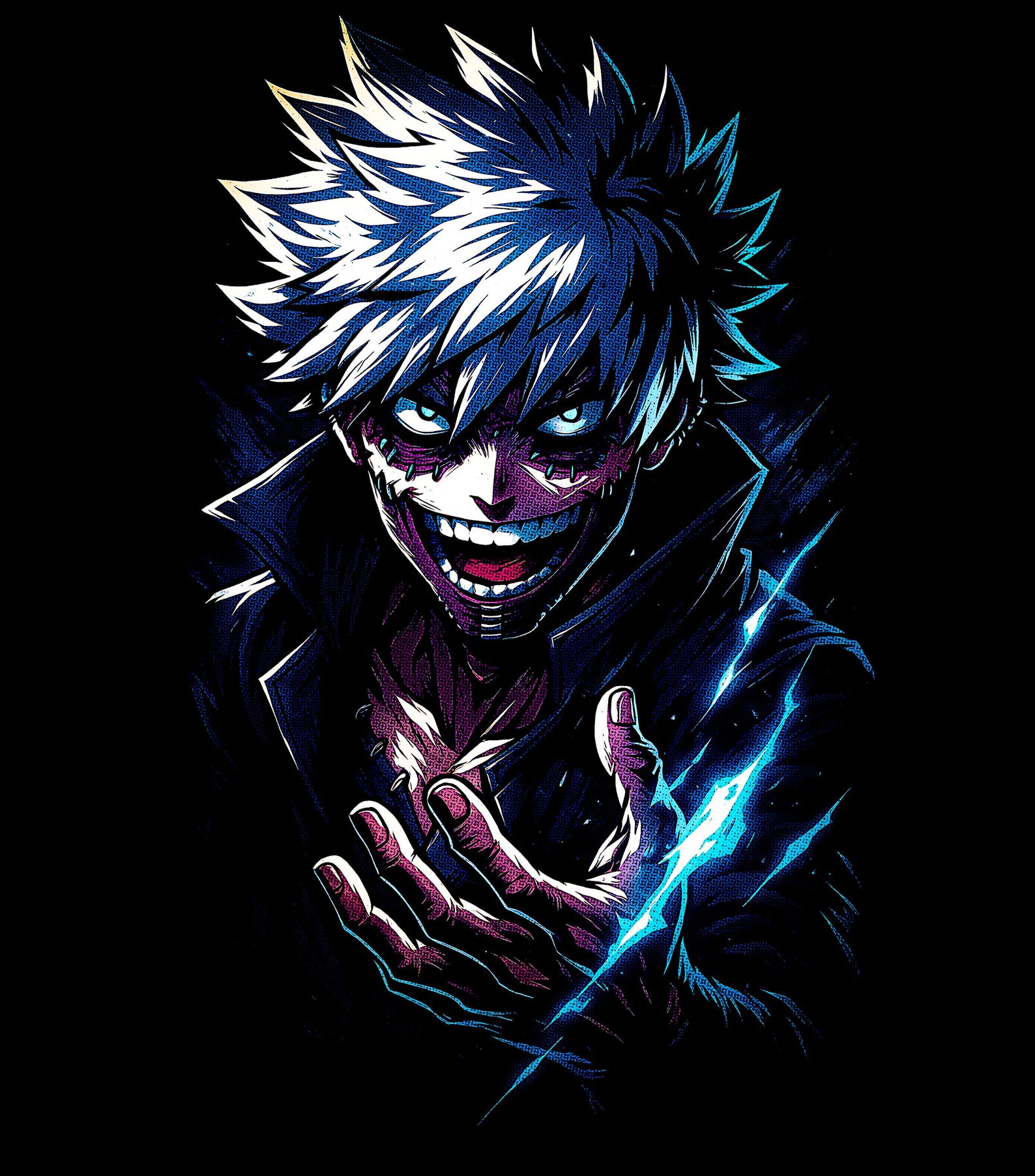 130+ Exclusive Halftone Anime Design Bundle PNG for DTF DTG Printing ...